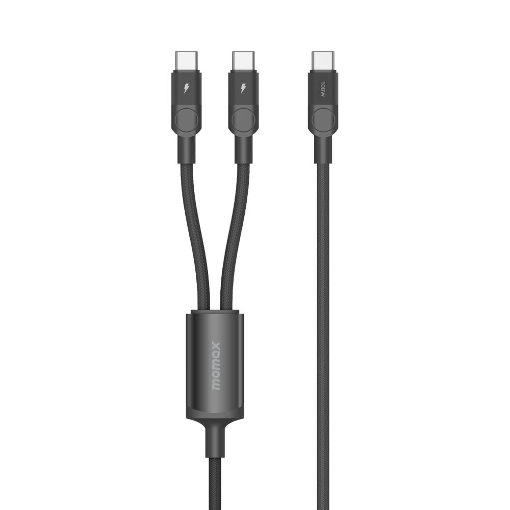 Mag.Link Magnetic USB-C to 2 USB-Cs Cable 100W 2m