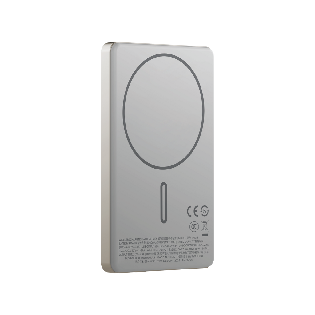 1-Power Pass Magnetic Wireless Power Bank 5000mAh