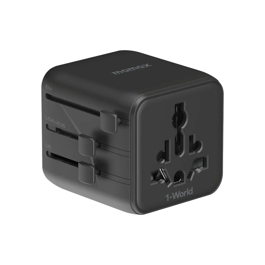 1-World Universal Travel Charger with Dual AC