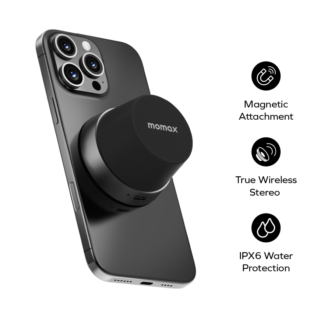 1-Vibe Go Magnetic Portable True Wireless Speaker